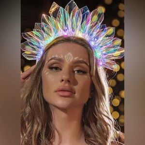 Accessories | Nwt Light Up Headband Led Headbands Party Nightclub Rave ...